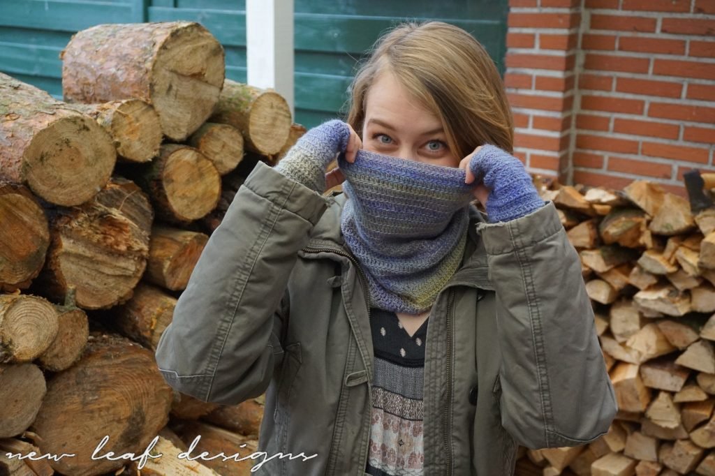 Timber Cowl and Wristies - Free Crochet Pattern - New Leaf Designs