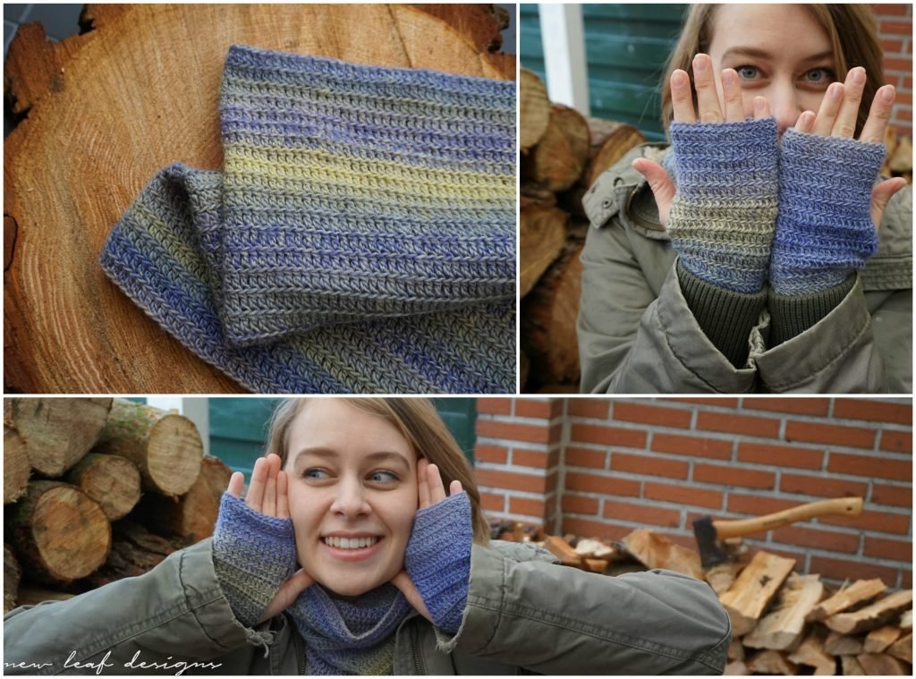 Timber Cowl and Wristies - Free Crochet Pattern - New Leaf Designs