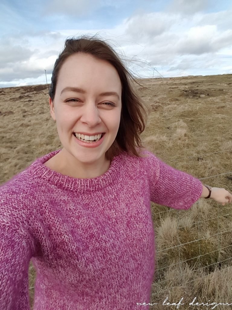 The PINK Sweater: FREE pattern! - New Leaf Designs