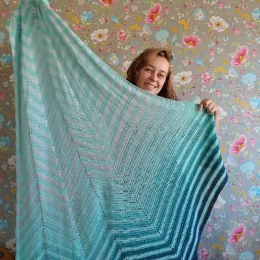 Chevron Boulevard Shawl - New Leaf Designs