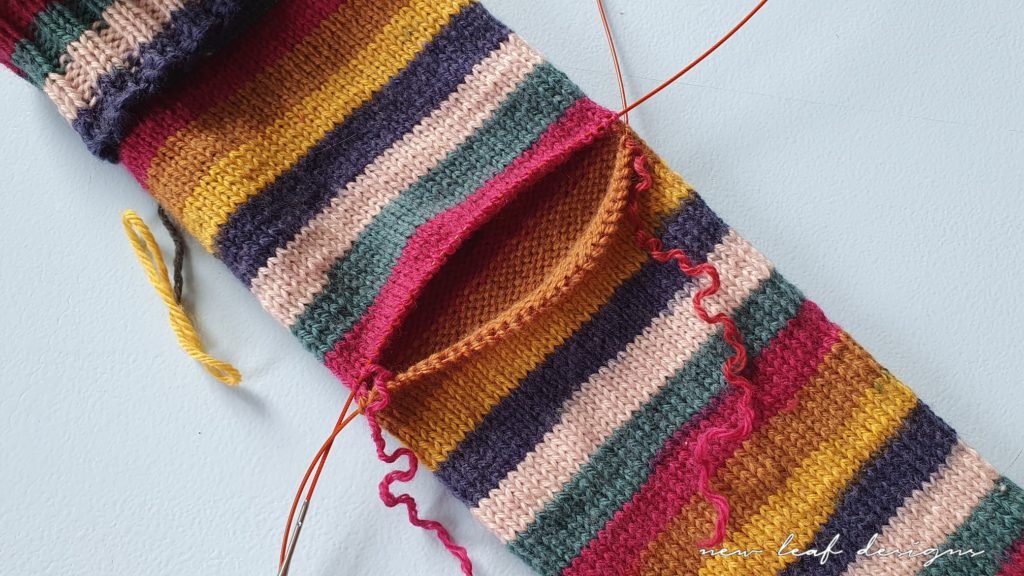 How to knit an Afterthought Heel for Socks - New Leaf Designs